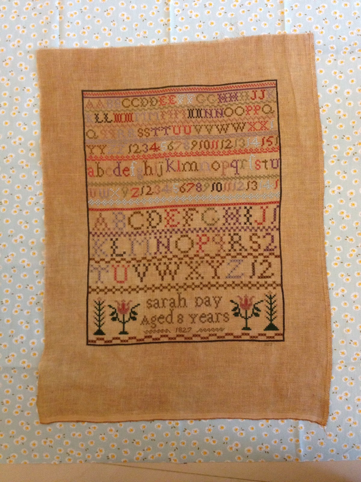 Samplers, Silks and Linens: Sarah Day Sampler Finished!